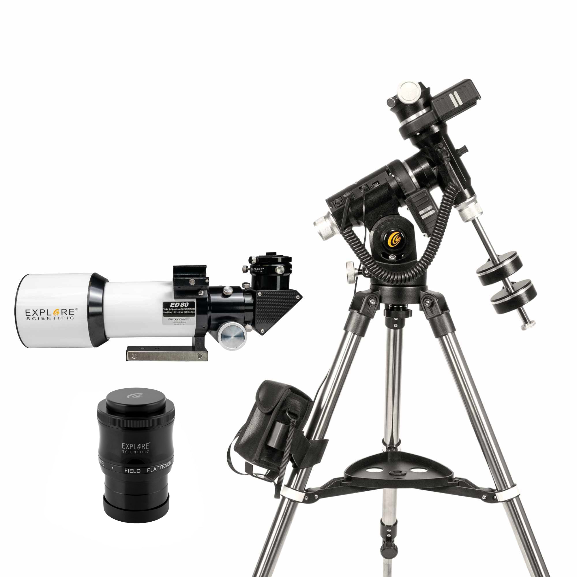 ED80 Essential Series Air-Spaced Triplet Refractor with iEXOS-100-2 PM