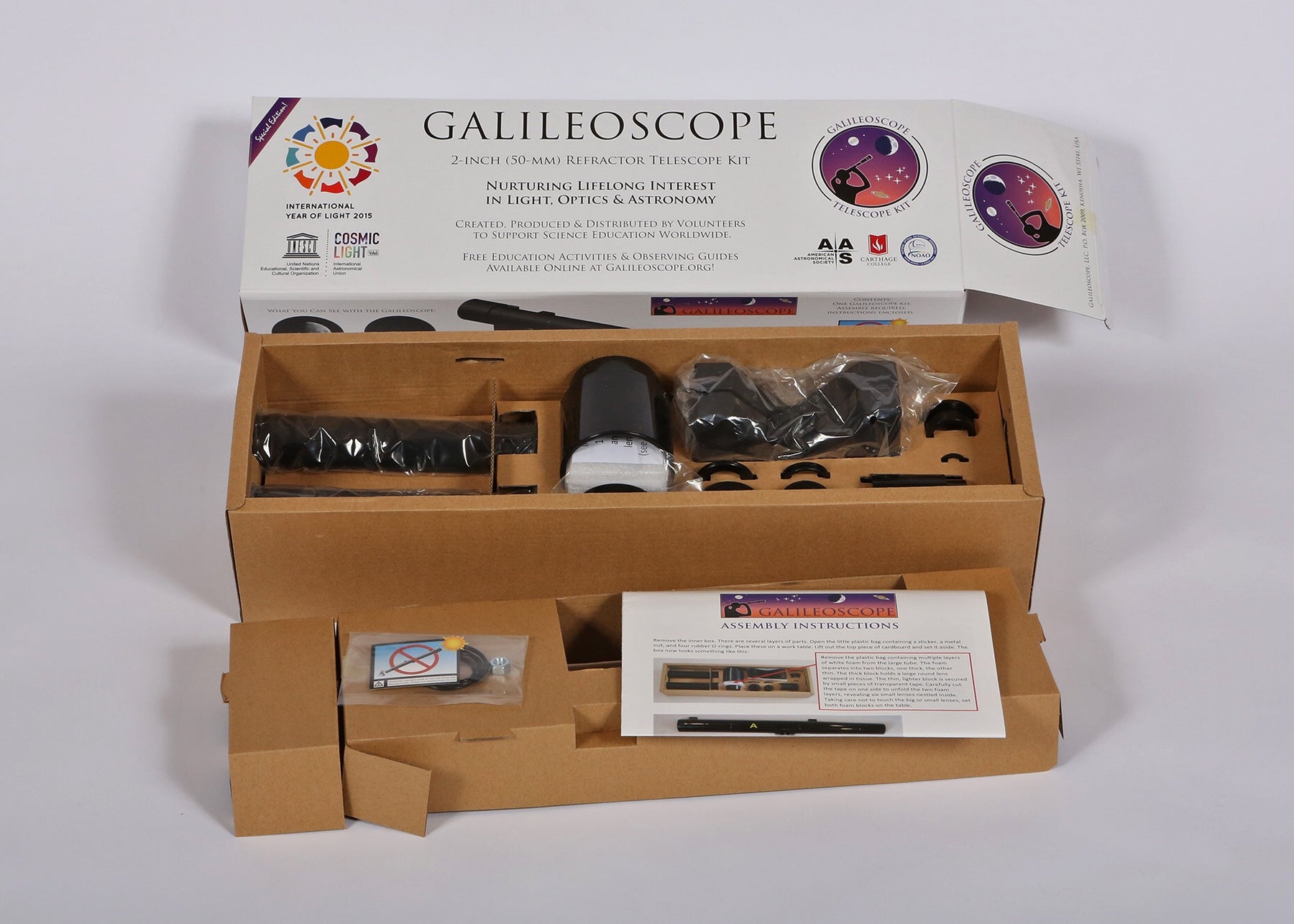 Kit del tallo del telescopio del refractor de galilesoscopio - GSCOPE